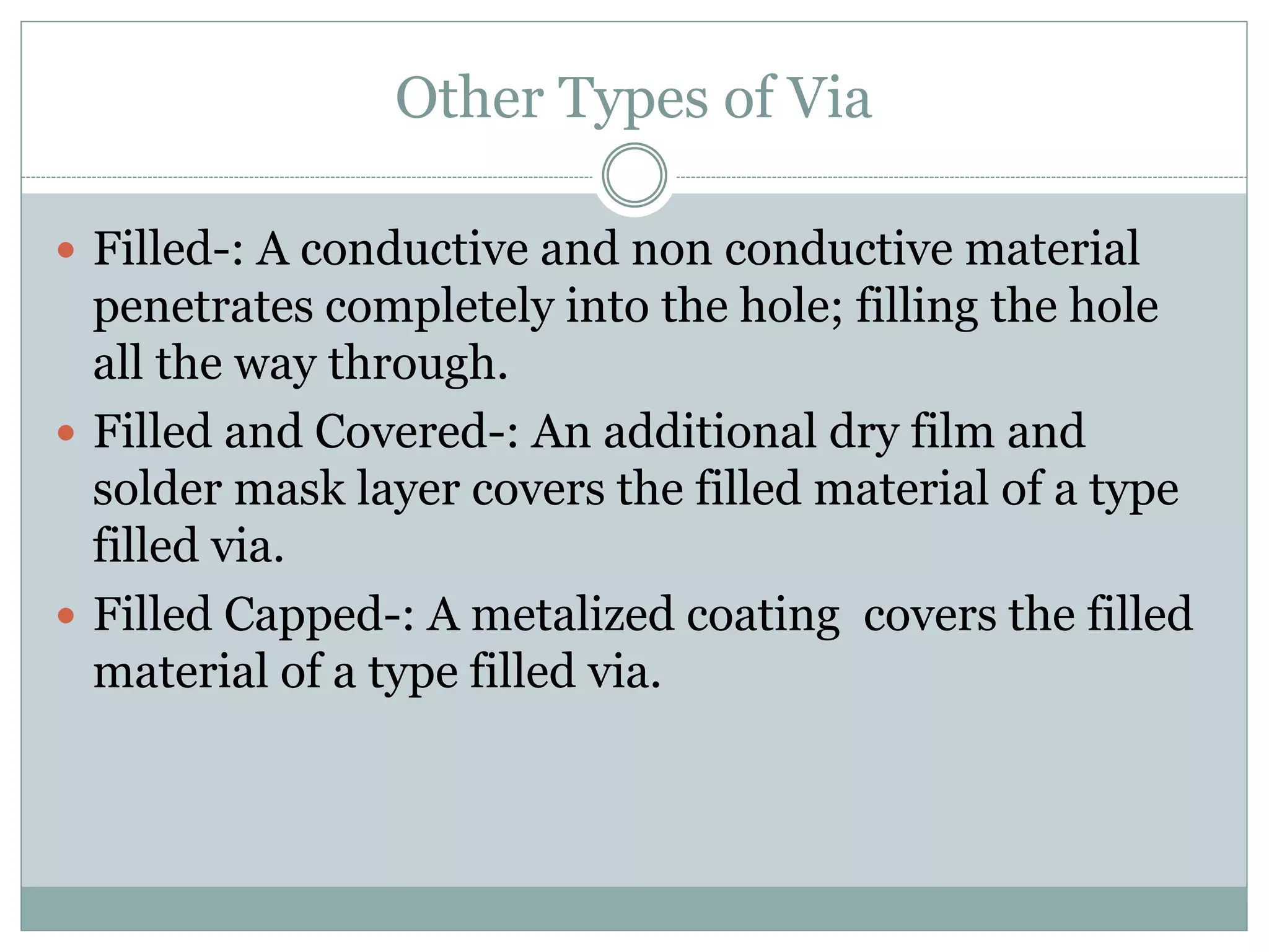 Overview of vias | PPTX