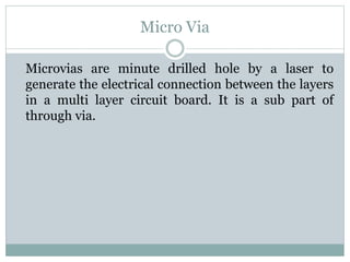 Overview of vias | PPTX