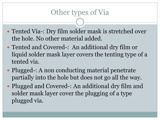 Overview of vias | PPTX | Computer Peripherals | Computing