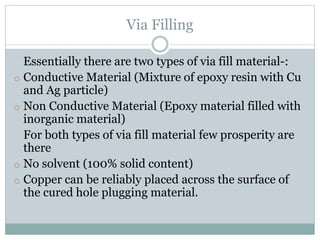 Overview of vias | PPTX