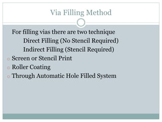 Overview of vias | PPTX