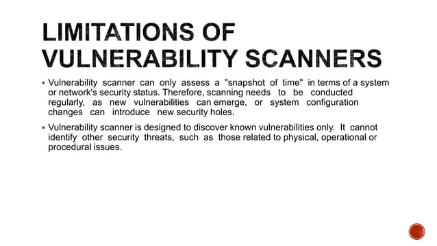 Overview of Vulnerability Scanning.pptx | Computing | Technology & Computing