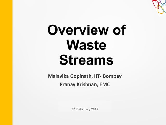 Overview of waste streams | PPT