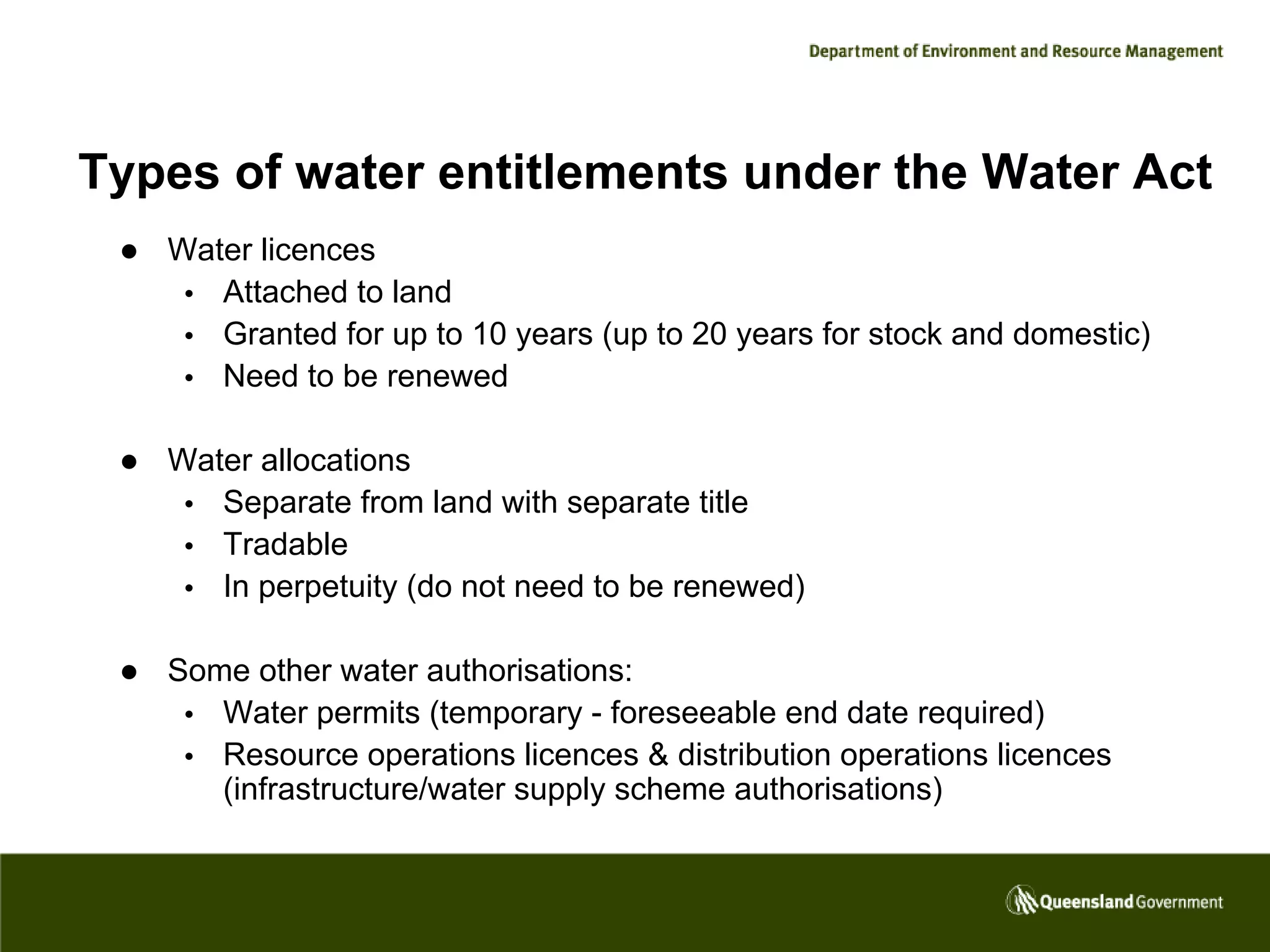 Overview of water panning in queensland, kaylene power | PDF | Water ...