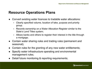 Overview of water panning in queensland, kaylene power | PPT