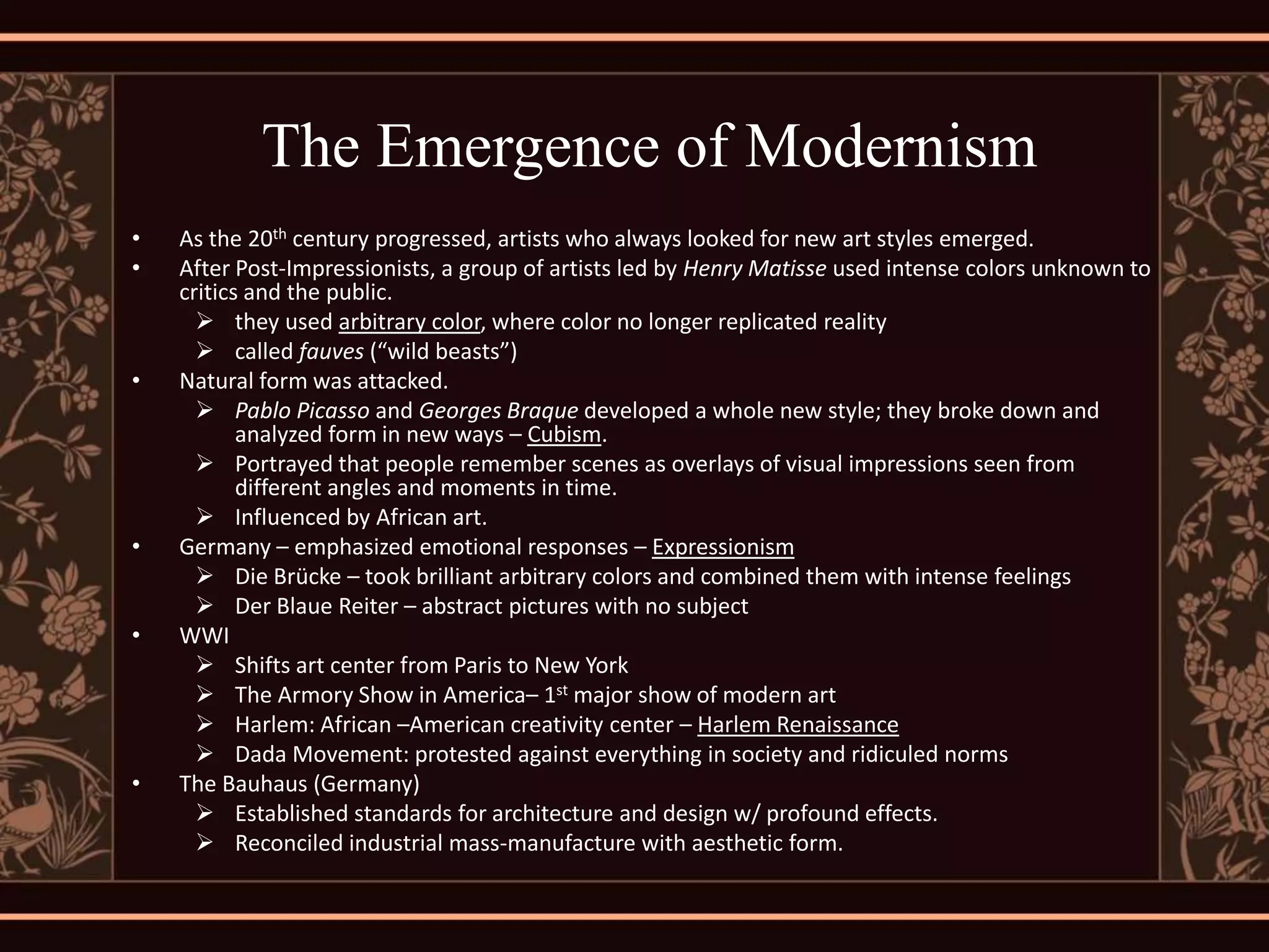 Overview of Western Art and Non Western Art Part 3 | PPTX