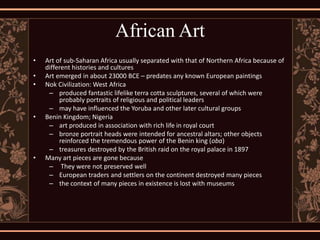 Overview of Western Art and Non Western Art Part 3 | PPT