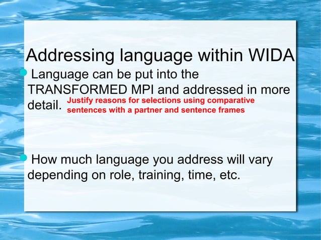 Overview of wida | PPT | Education