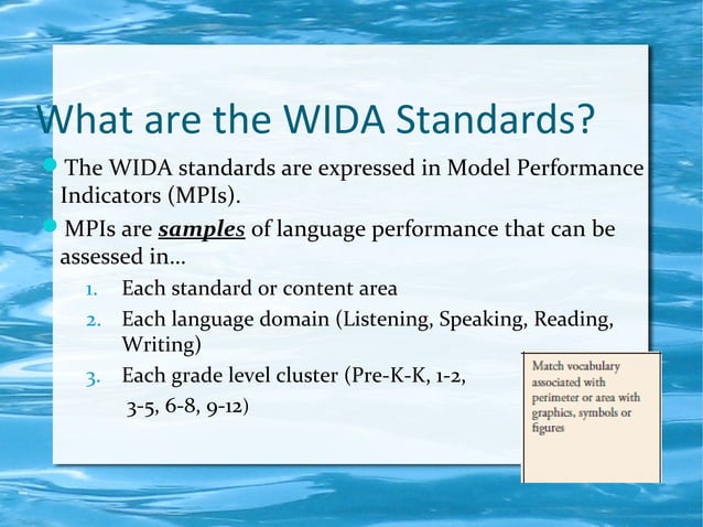 Overview of wida | PPT | Education