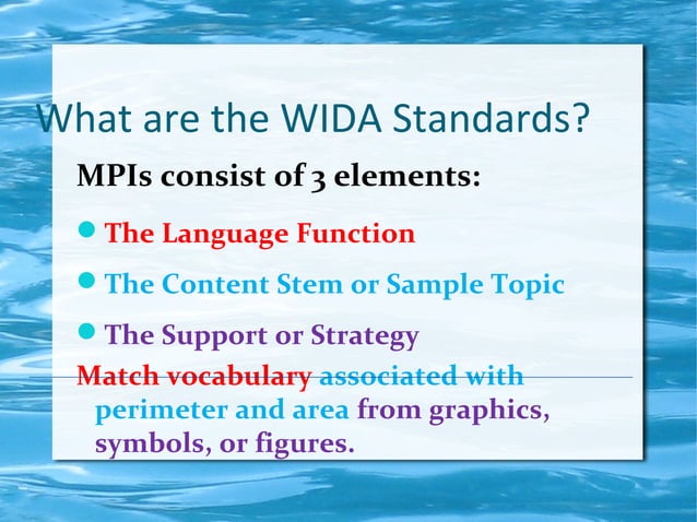 Overview of wida | PPT | Education