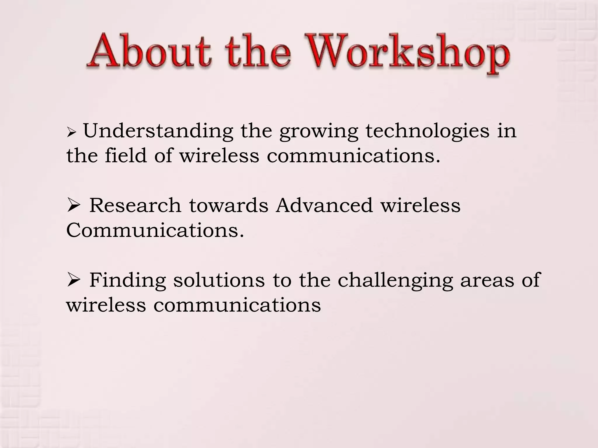 Overview of workshop | PPT