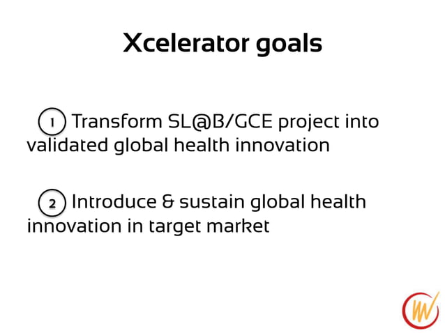 Overview of xcelerator program and mentoring | PPT