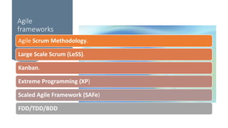 Overview on Agile, Scrum, Kanban, Extreme programming (XP) and Scaled Agile Framework (SAFe) | PPTX