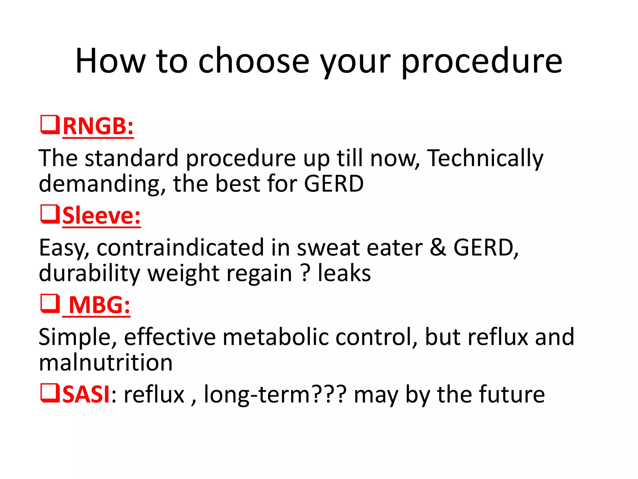 Overview on bariatric surgery | PPTX