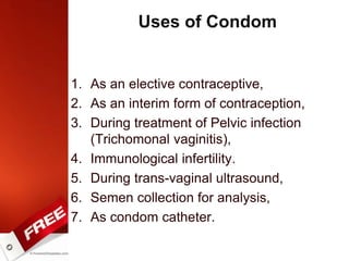 Contraceptive Methods Condom