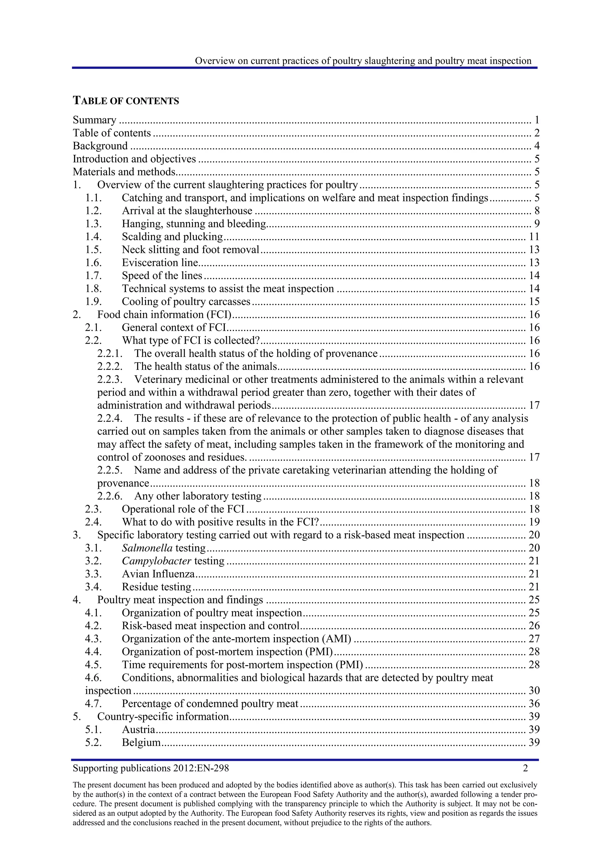 Overview on current practices of poultry slaughtering and poultry meat ...