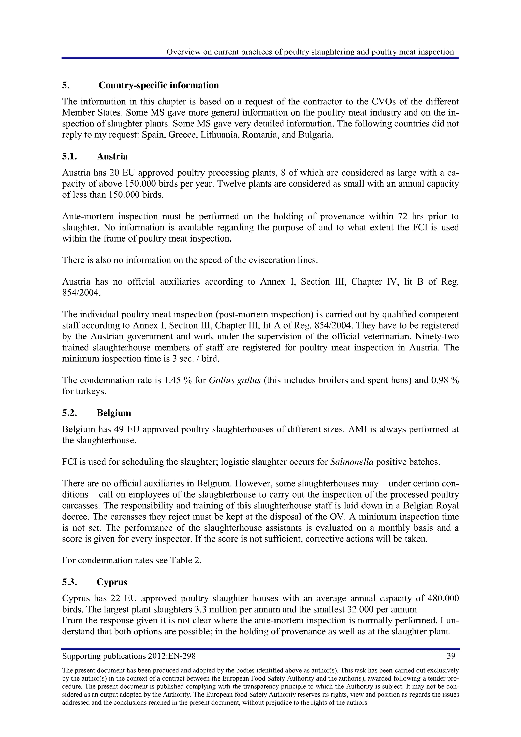 Overview on current practices of poultry slaughtering and poultry meat ...