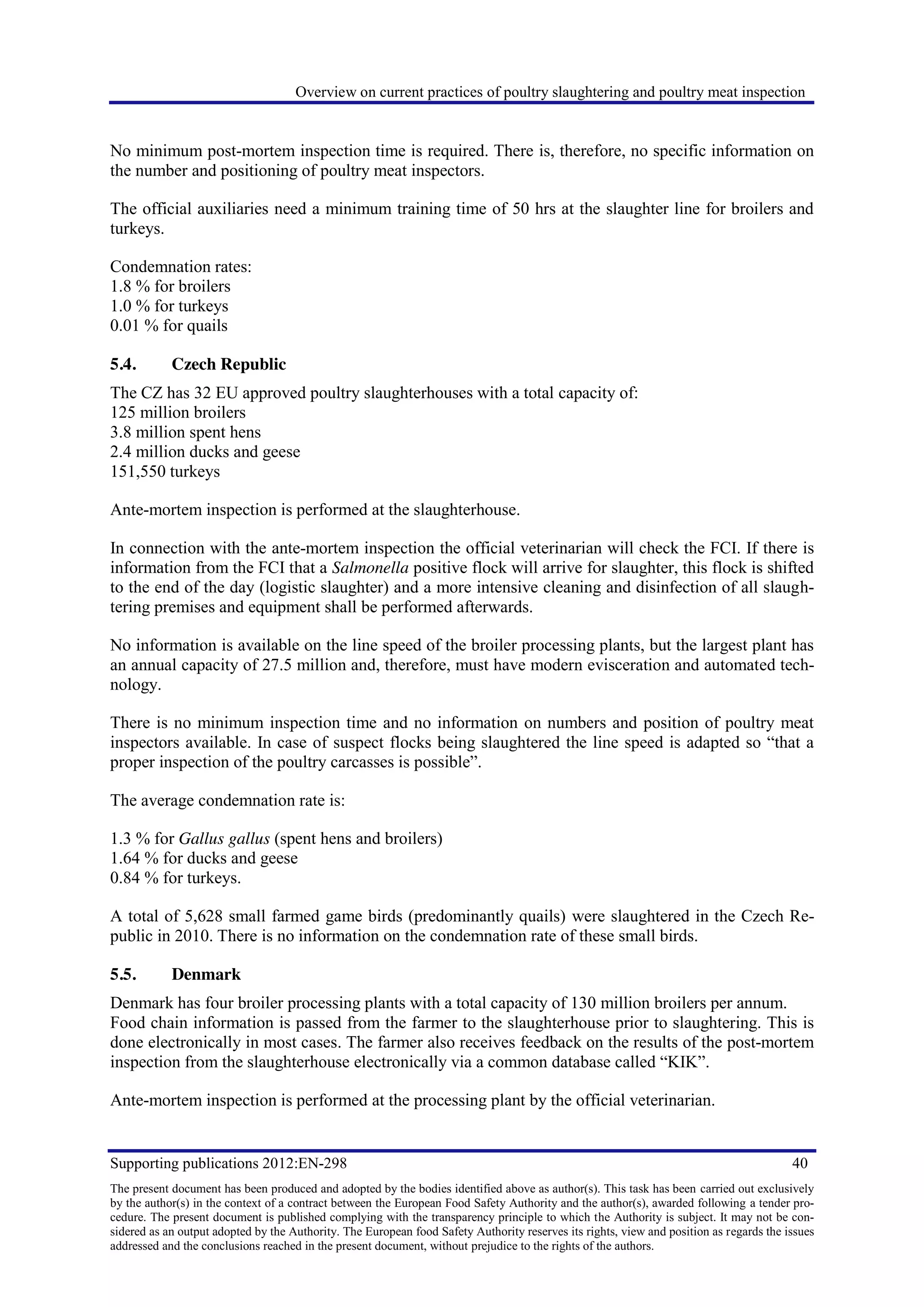 Overview on current practices of poultry slaughtering and poultry meat ...