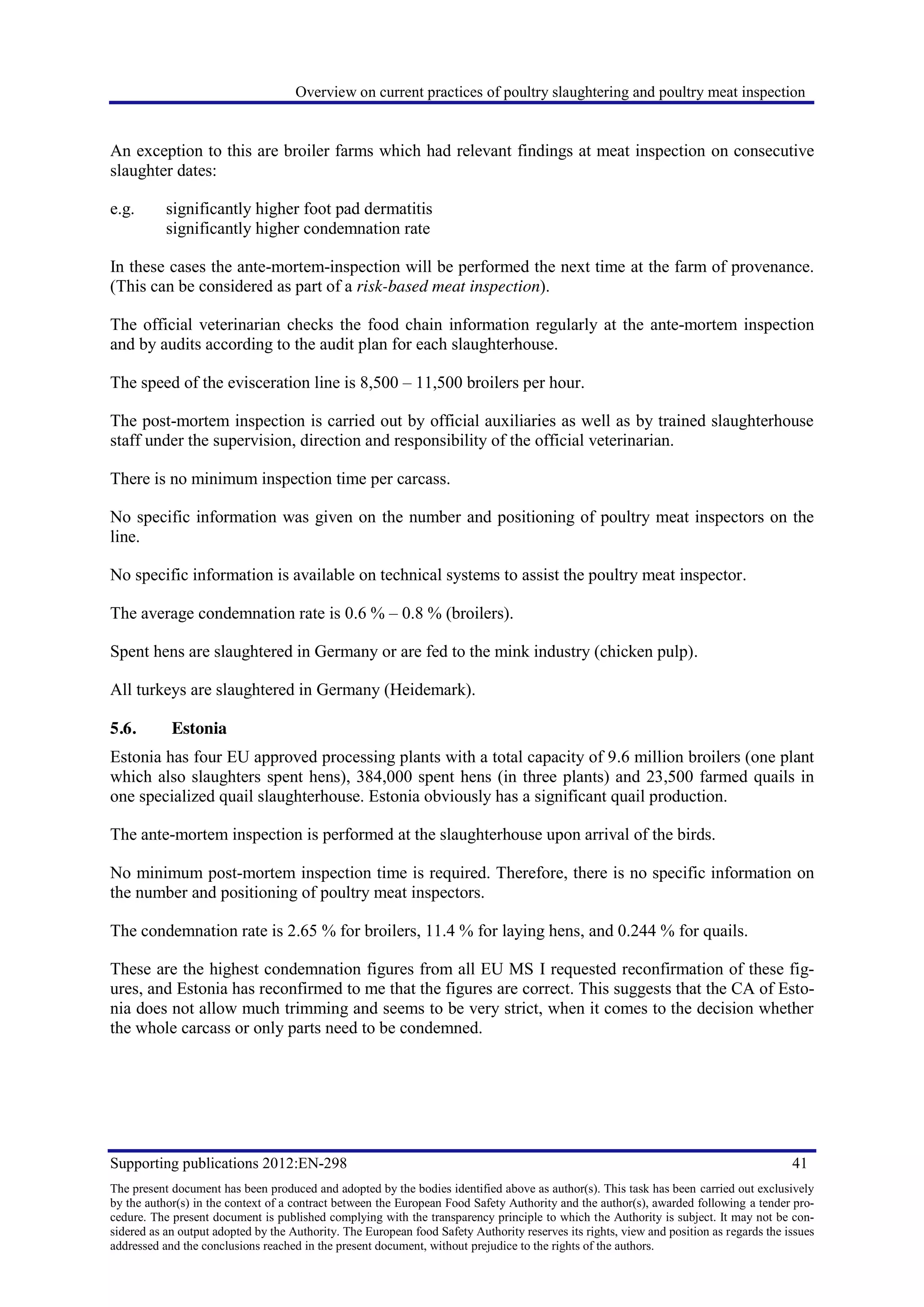 Overview on current practices of poultry slaughtering and poultry meat ...