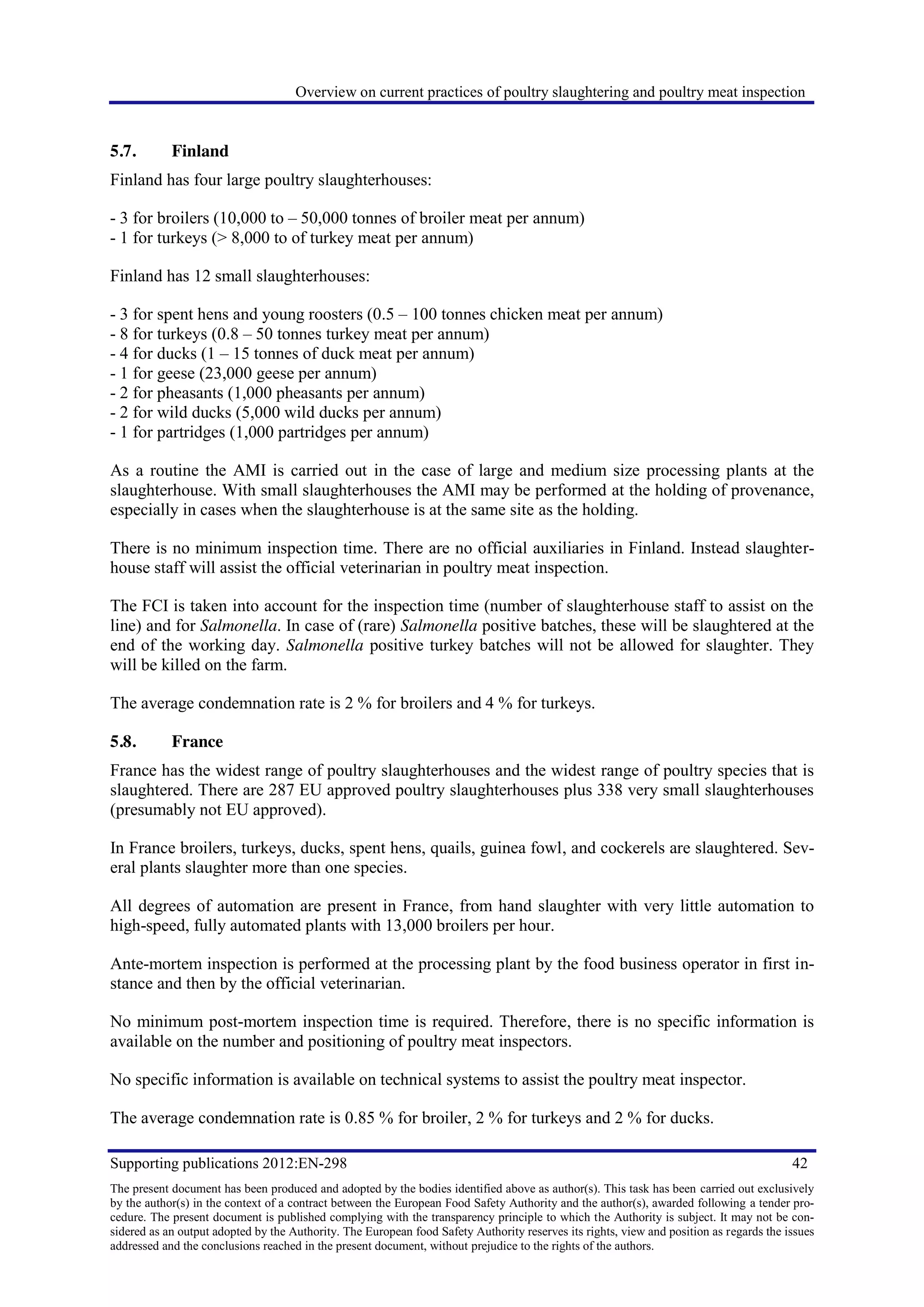 Overview on current practices of poultry slaughtering and poultry meat ...