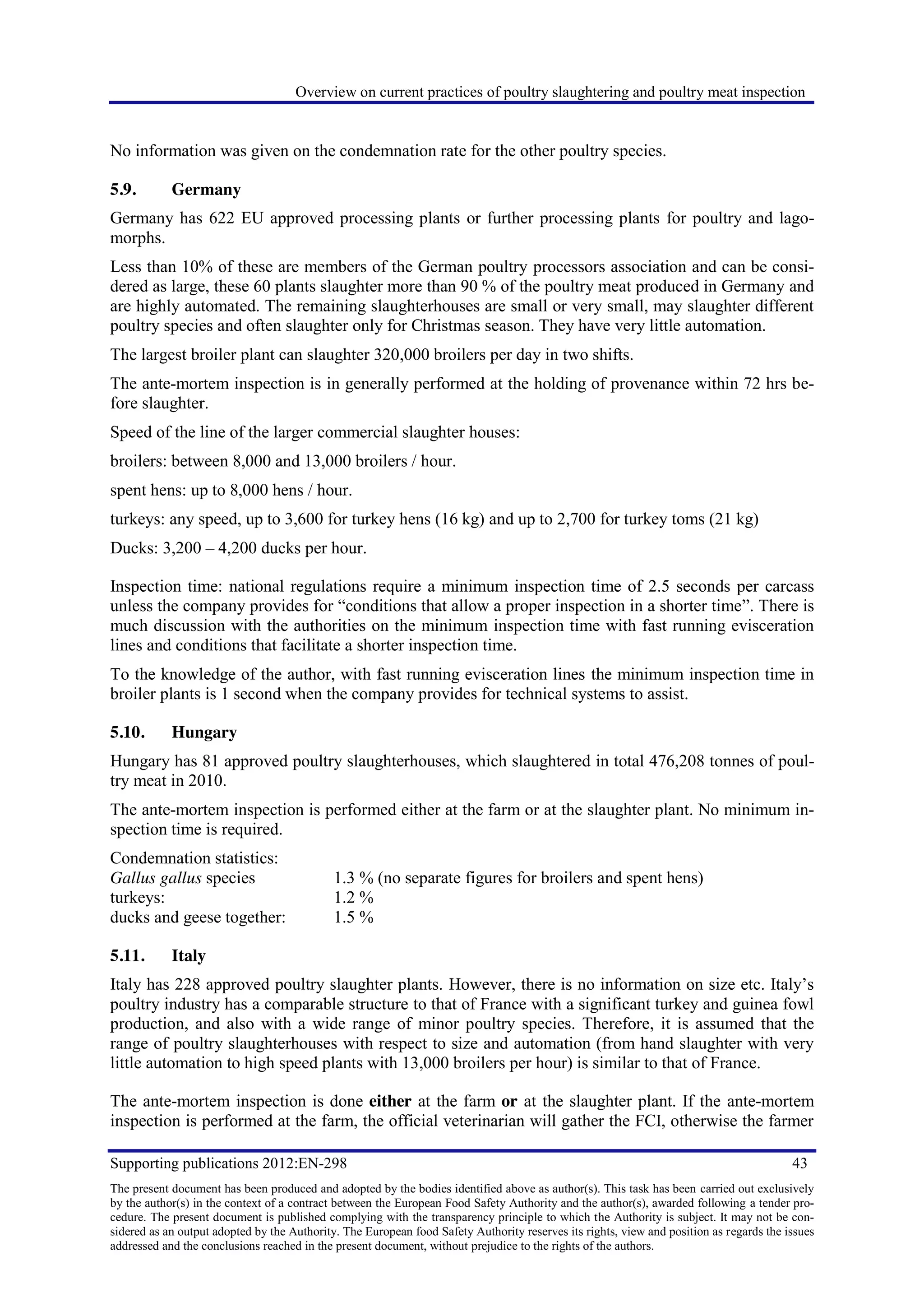 Overview on current practices of poultry slaughtering and poultry meat ...
