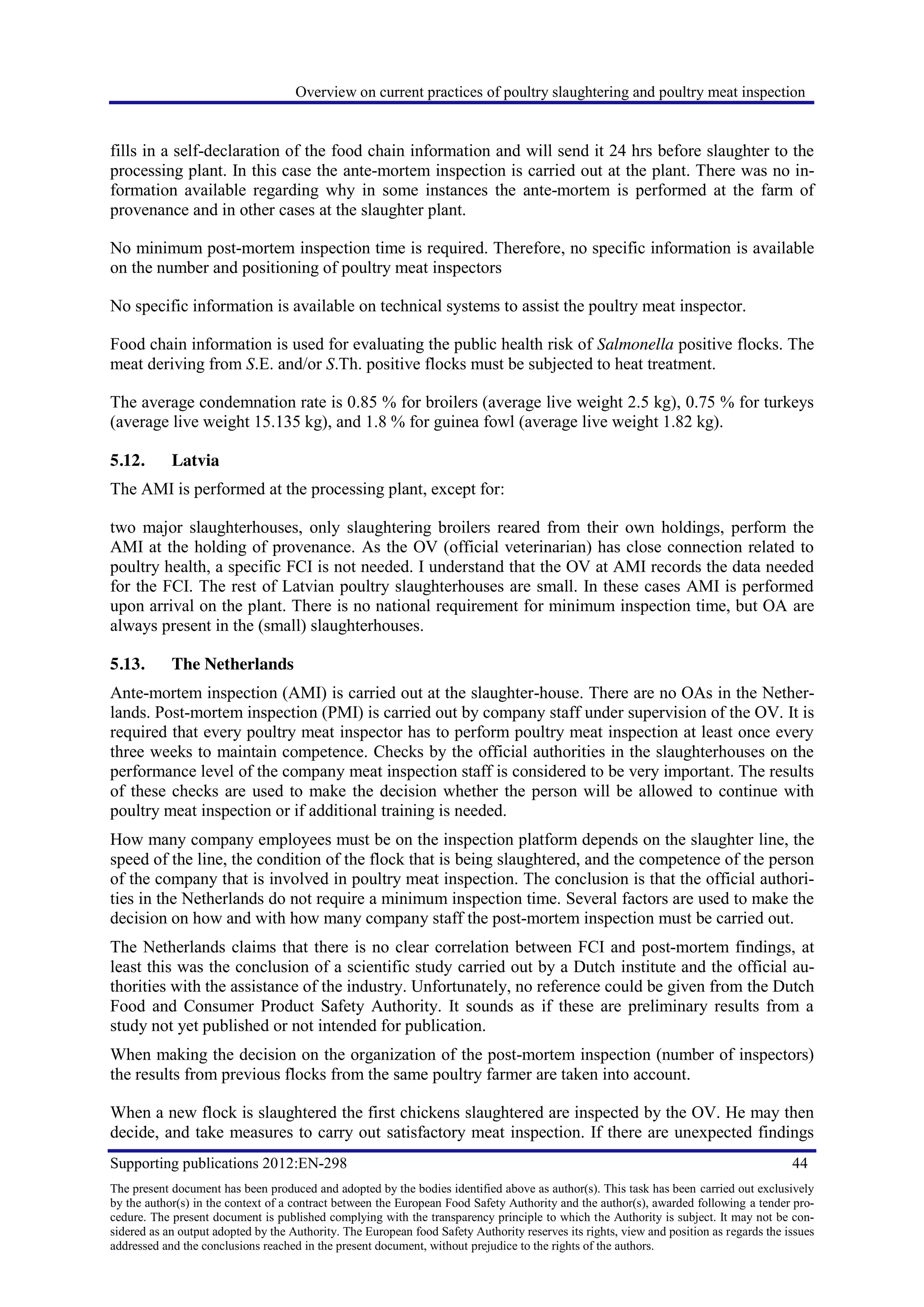 Overview on current practices of poultry slaughtering and poultry meat ...