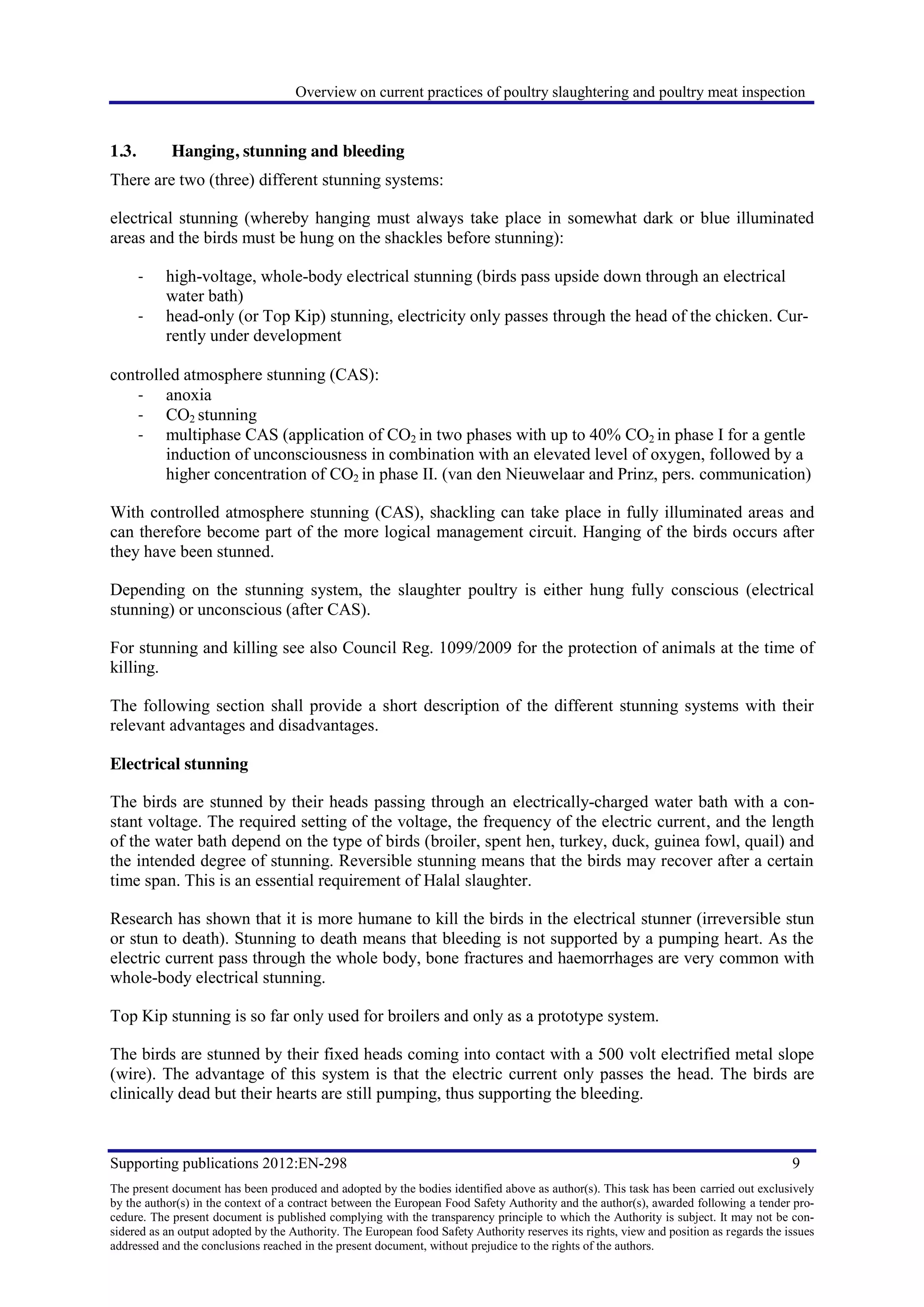 Overview on current practices of poultry slaughtering and poultry meat ...