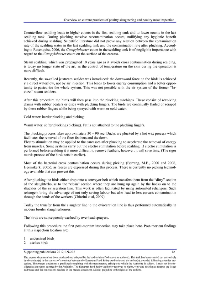 Overview on current practices of poultry slaughtering and poultry meat ...