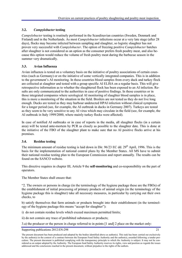 Overview on current practices of poultry slaughtering and poultry meat ...