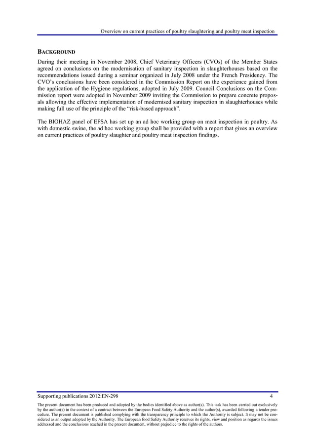 Overview on current practices of poultry slaughtering and poultry meat ...