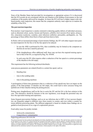 Overview on current practices of poultry slaughtering and poultry meat ...