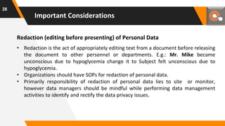 Overview on data privacy | PDF