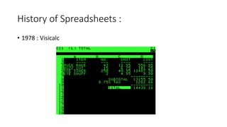 Overview on excel 2013 - 6th April 2017 | PPTX | Databases | Computer ...