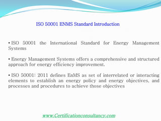 Overview on iso 50001 energy management system | PDF | Power and Energy ...