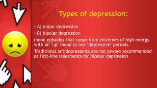 Overview on pharmacological management of depression | PPT