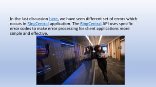 Overview on ring central errors: part 2 | PPT