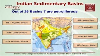 Over view on sedimentary basin of india in sedimentalogy | PPTX