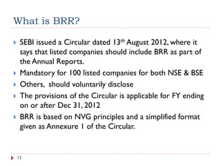 Overview on sustainability reporting | PDF