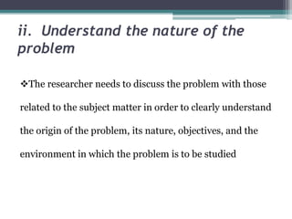 Overview on techniques involved in defining a problem | PPTX