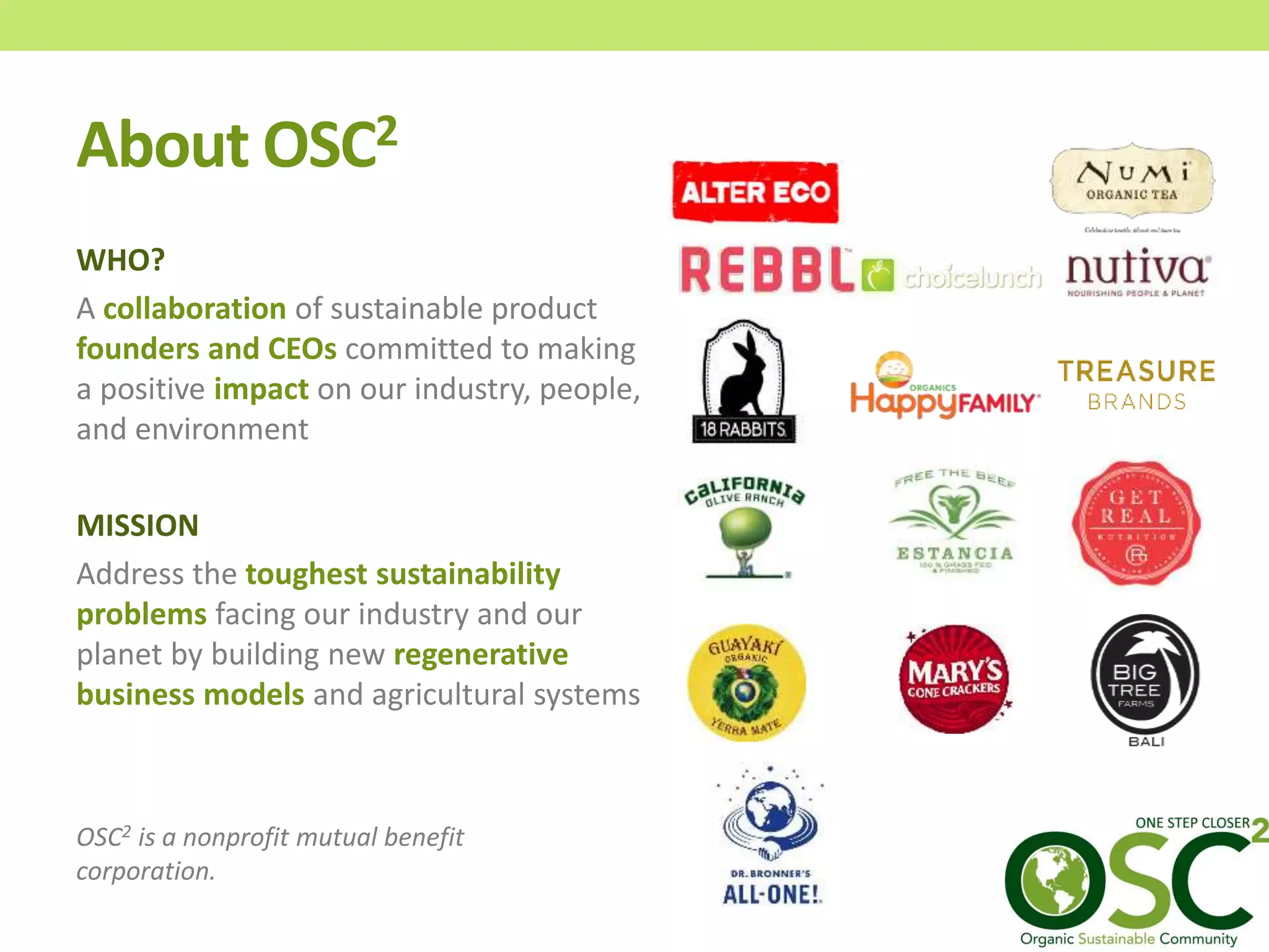 About OSC2: Membership Overview | PPT