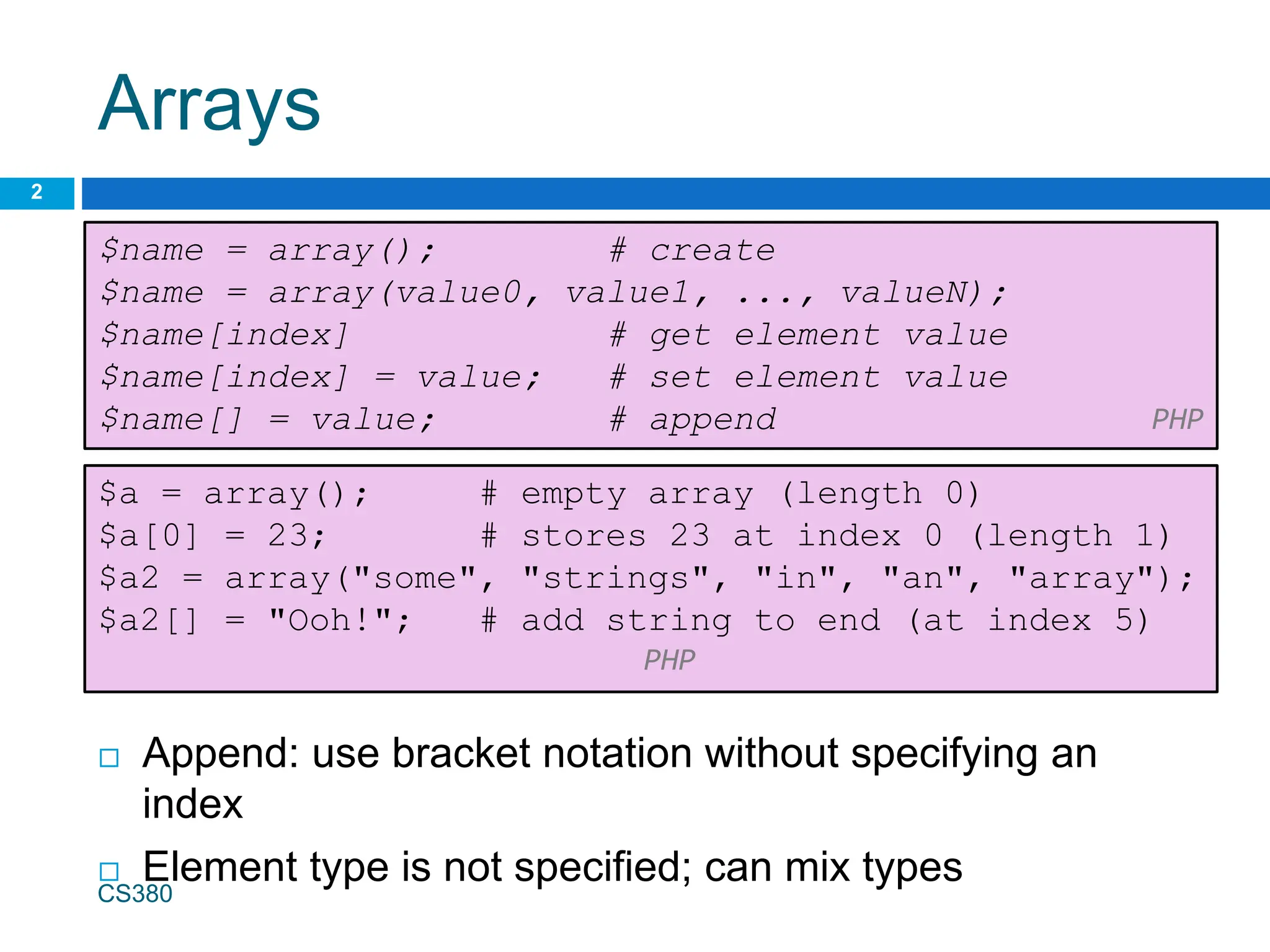overview of php php basics datatypes arrays | PPT overview of php php basics datatypes arrays | PPT