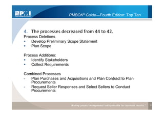 Overview pmbok guide4thedition | PDF