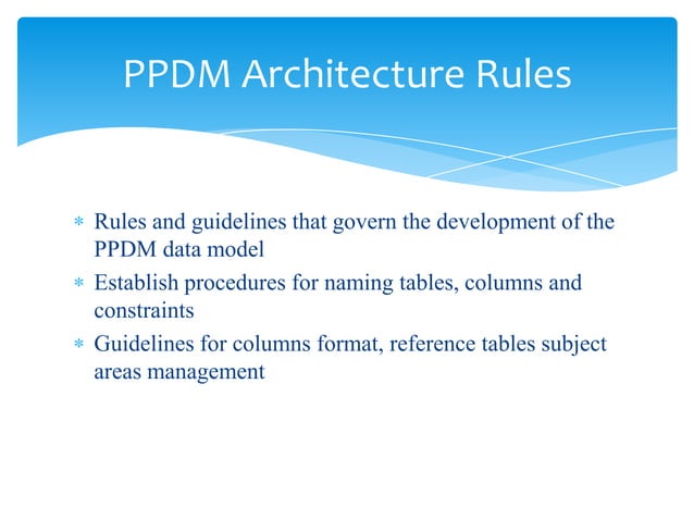 Overview ppdm data_architecture_in_oil and gas_ industry | PPTX