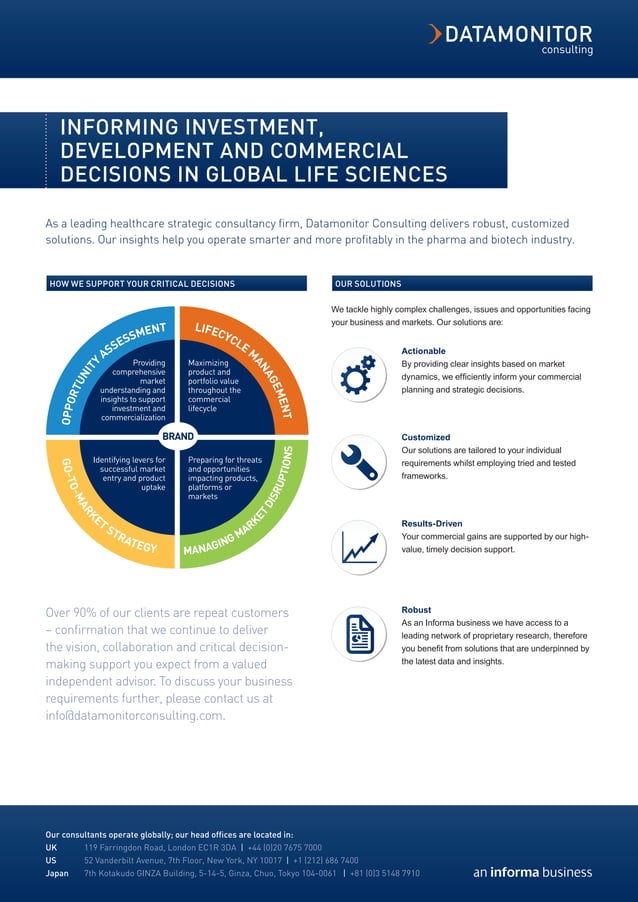 Datamonitor Consulting - An Overview of Our Services | PDF | Management ...