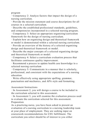 Overview· Prepare a 5 page evaluation and theoretical framework .docx | Educational Assessment ...