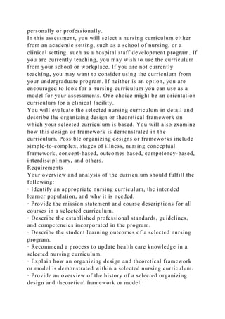 Overview· Prepare a 5 page evaluation and theoretical framework .docx ...