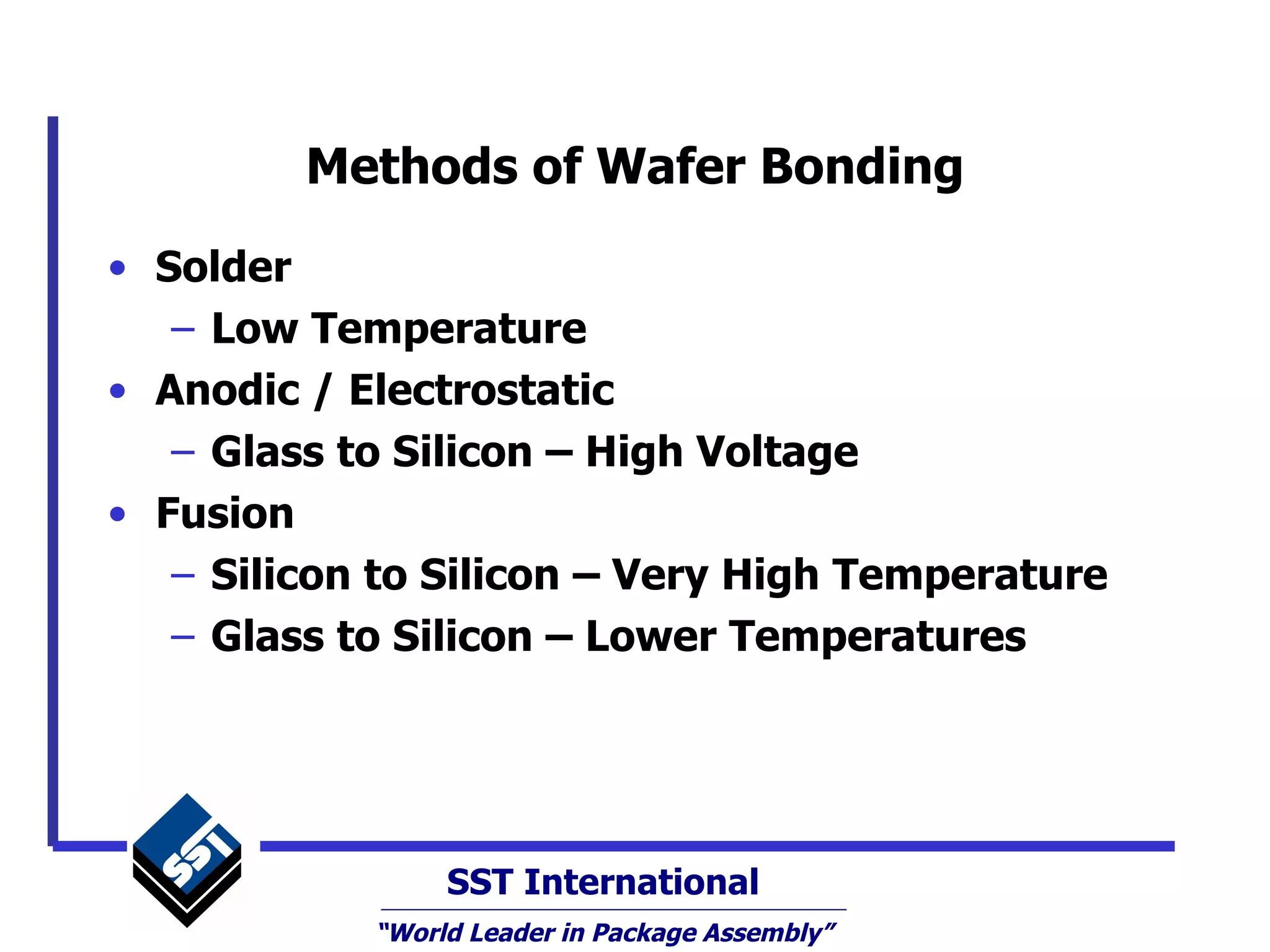 SST International Overview presentation | PPT