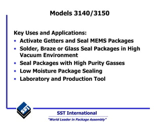 SST International Overview presentation | PPT