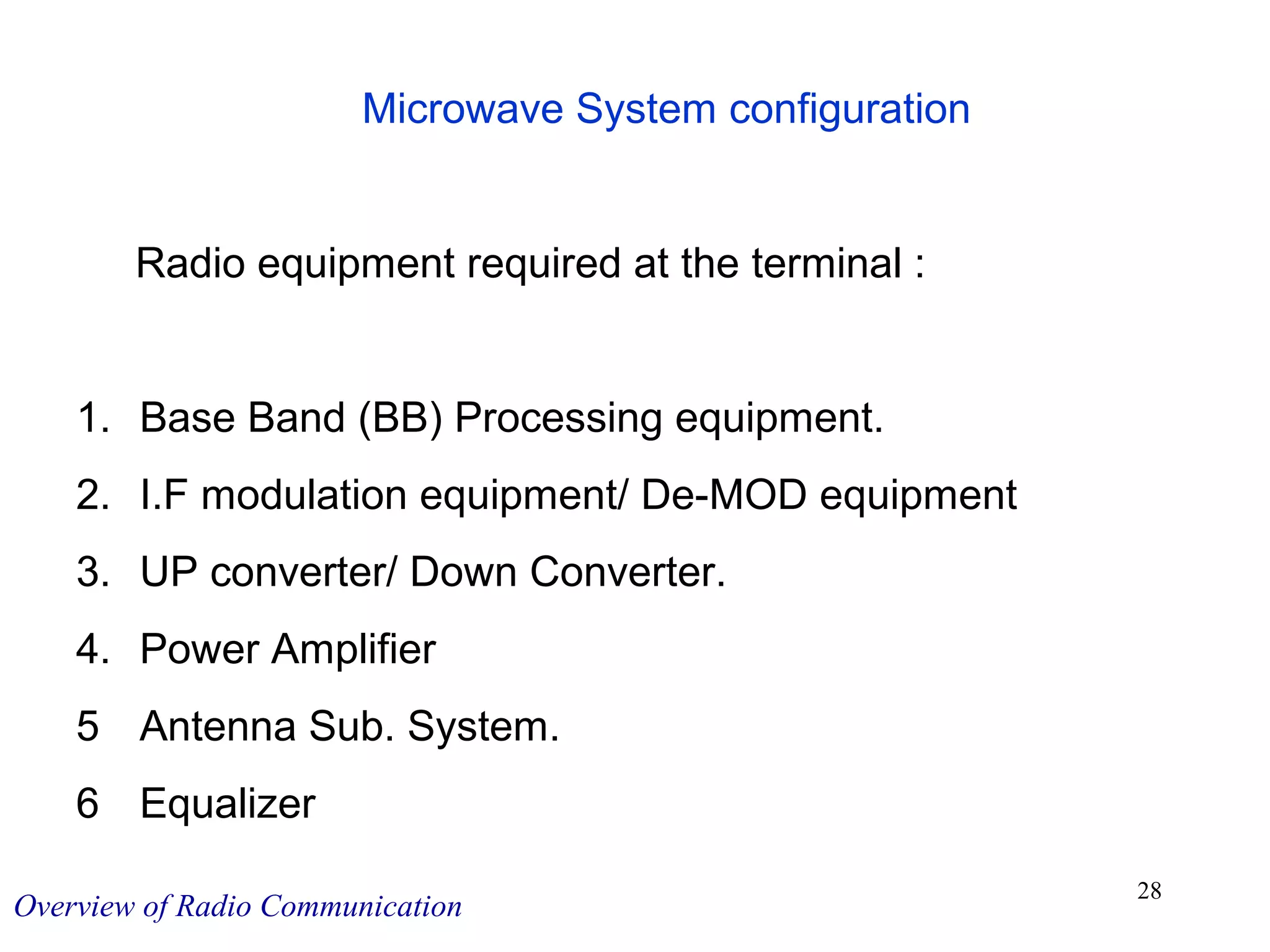 Overview of Radio Communication | PPT