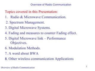 Overview of Radio Communication | PPT